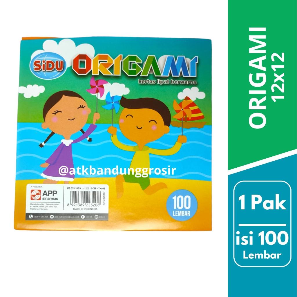 Jual Kertas Origami Kertas Lipat Sinar Dunia Origami 12x12 isi 100 ...
