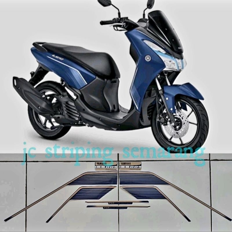 Jual Striping Yamaha Lexi 125 th 2022 Biru tua | Shopee Indonesia