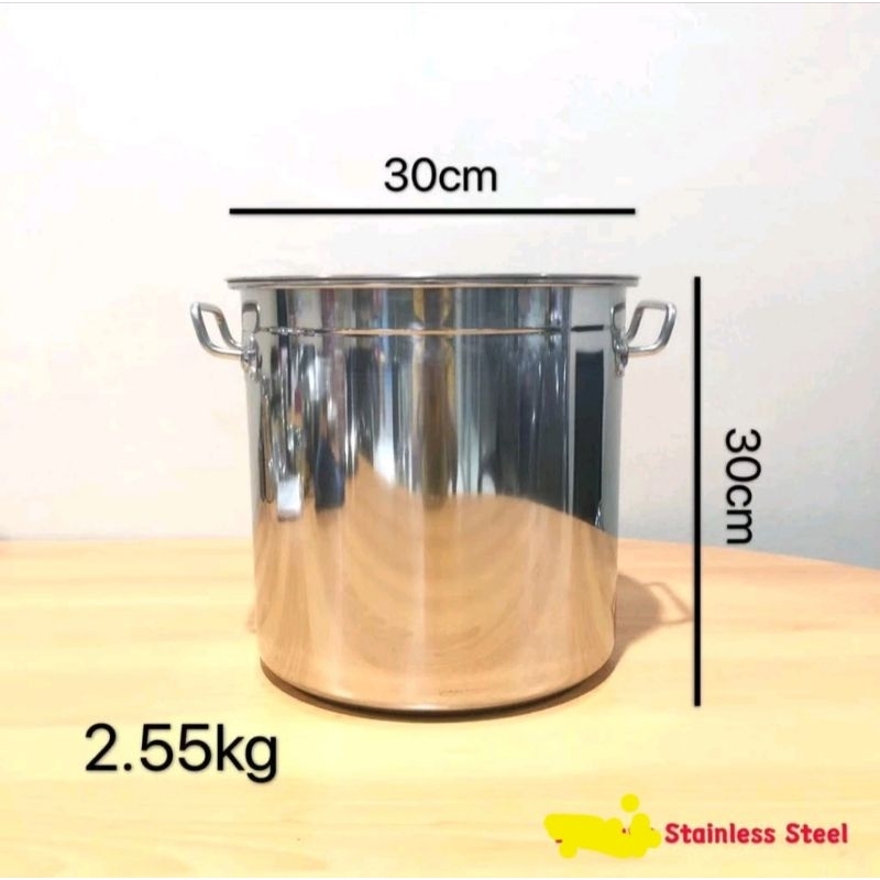 Jual Stok Pot 30 cm Besar Super Tebal Panci Tinggi Multifungsi ...