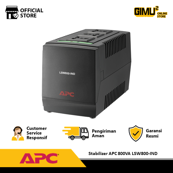Jual Stabilizer APC Line-R 800VA 400W LSW800-IND Automatic Voltage ...