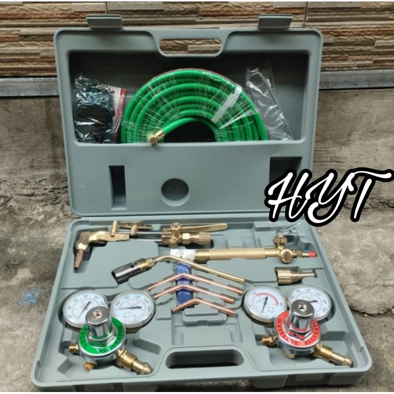 Jual Welding Cutting kit Stang las set oxygen acetyline H-502 | Shopee ...