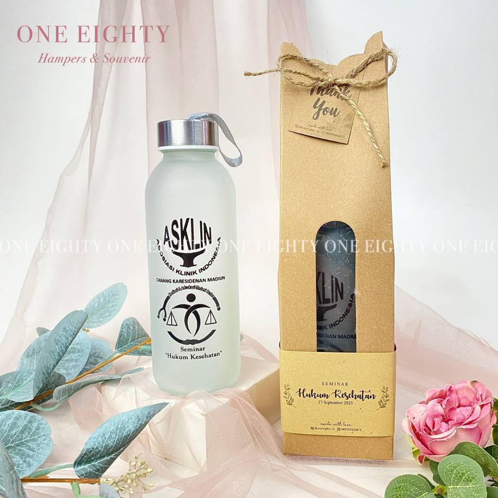 Jual SOUVENIR TUMBLER BOTOL KACA KEMAS BOX RUSTIC SOUVENIR PERNIKAHAN ...
