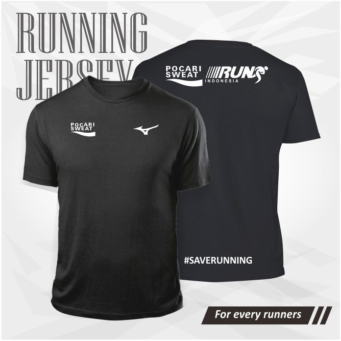 Jual Baju Running Kaos Olahraga Lari Pria Atasan Runing Bahan Dryfit ...