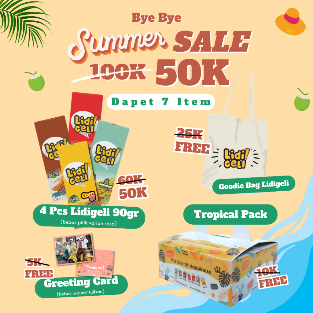 Jual Lidi Geli - Byebye Summer Package Mie Lidi 90 gr Additionally Some ...