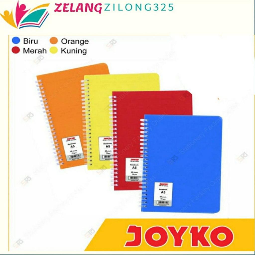 Jual Ruled Notebook A5 Joyko NB-661 - Diary Agenda Buku Catatan Bergaris - Kuning | Shopee Indonesia