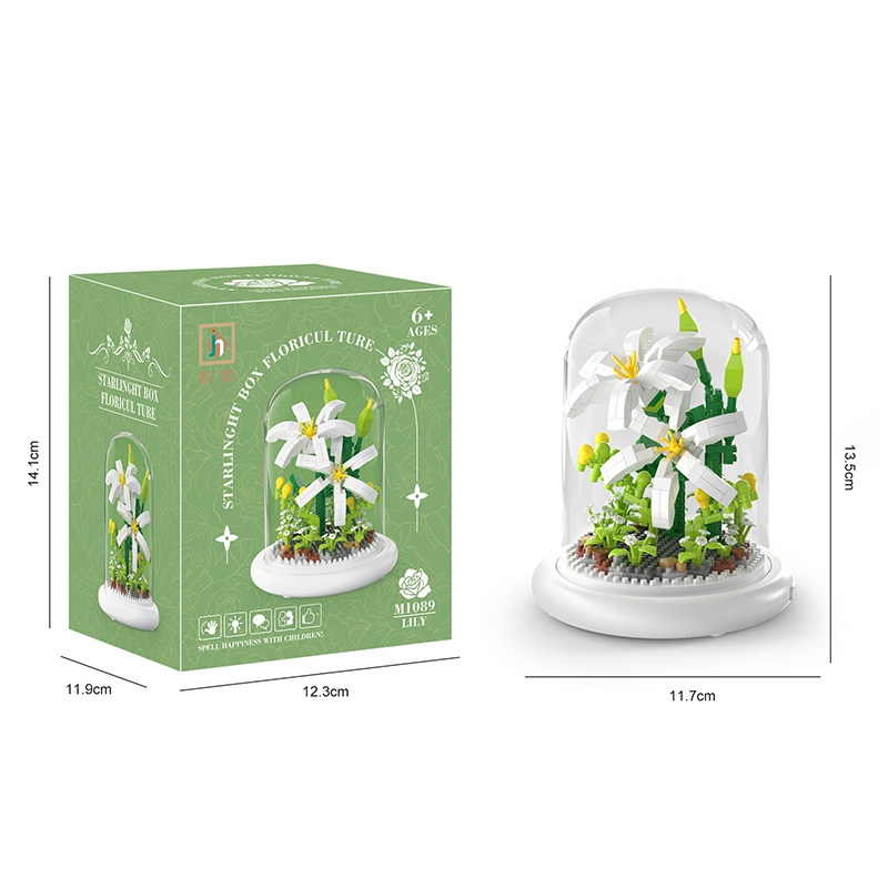 Jual DIY Bunga Mainan Balok Blok Susun Toys Nano Block Bunga Building ...