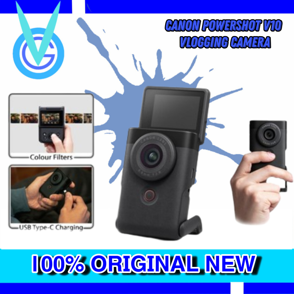 Jual Canon PowerShot V10 Vlogging Camera | Shopee Indonesia