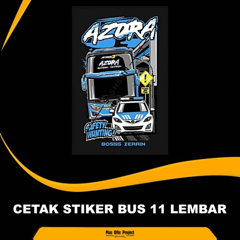 Jual STIKER BUS BASURI 11 LEMBAR | Shopee Indonesia