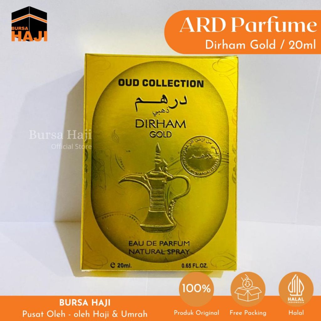Jual Parfum Dubai DIRHAM GOLD Ard Al Zaafaran Pocket 20ml Aroma Oud ...