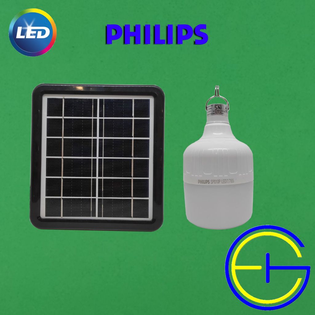 Jual SP010P LED7 Lampu Bohlam Solar Philips Smartbright | Shopee Indonesia