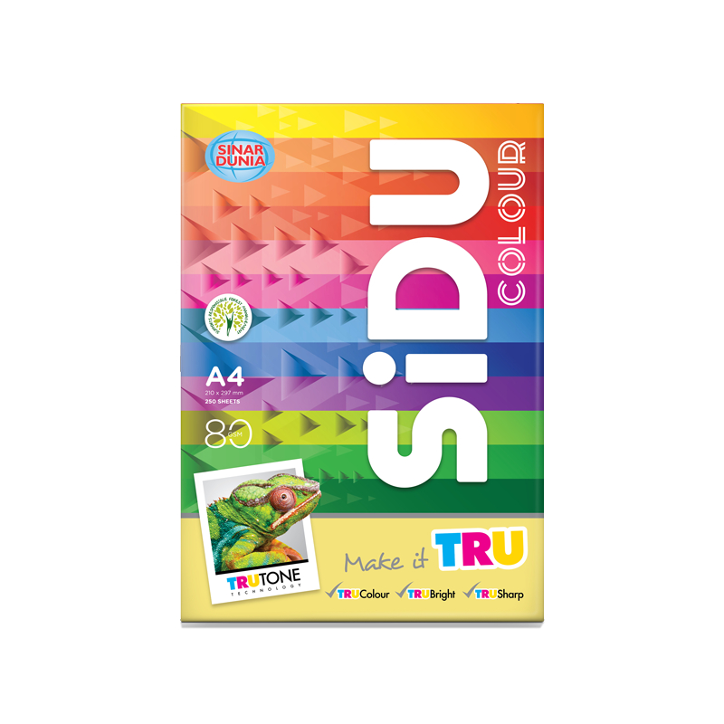 Jual Kertas Hvs Warna Sidu A4 80 gsm ( 1 pack ada 10 warna ) | Shopee ...