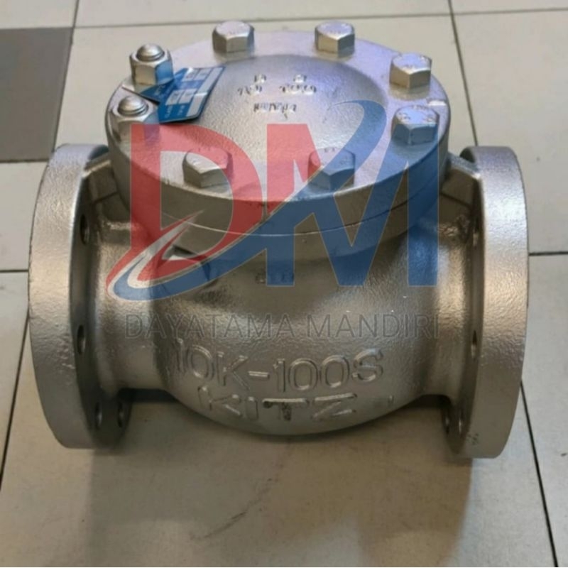 Jual SWING CHECK VALVE KITZ 8" INCH JIS 10K CAST IRON | Shopee Indonesia