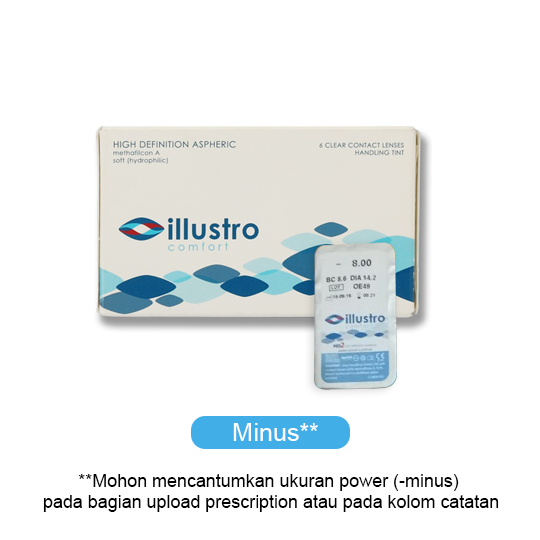 Jual Softlens Bening Illustro Comfort Clear isi 3 pasang | Shopee Indonesia