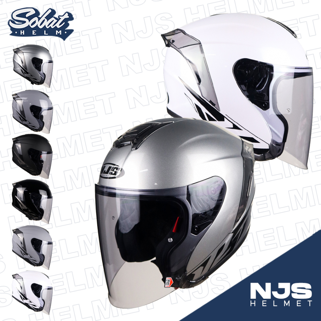 Jual Helm NJS Kairoz V2 Solid Helm Half Face SNI | Shopee Indonesia
