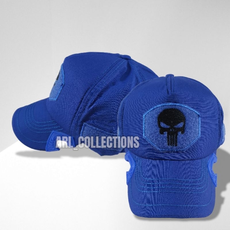 Jual topi tactical coak funisher biru - baseball caps velcro ripstop ...