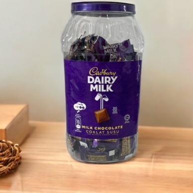 Jual Cadbury Dairy Milk toples 405 gr / cadburry coklat mini / cadbury ...