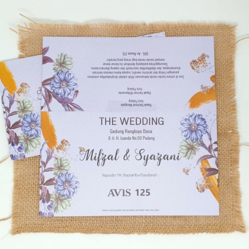 Jual Undangan Pernikahan FREE PLASTIK & LABEL A125 | Shopee Indonesia