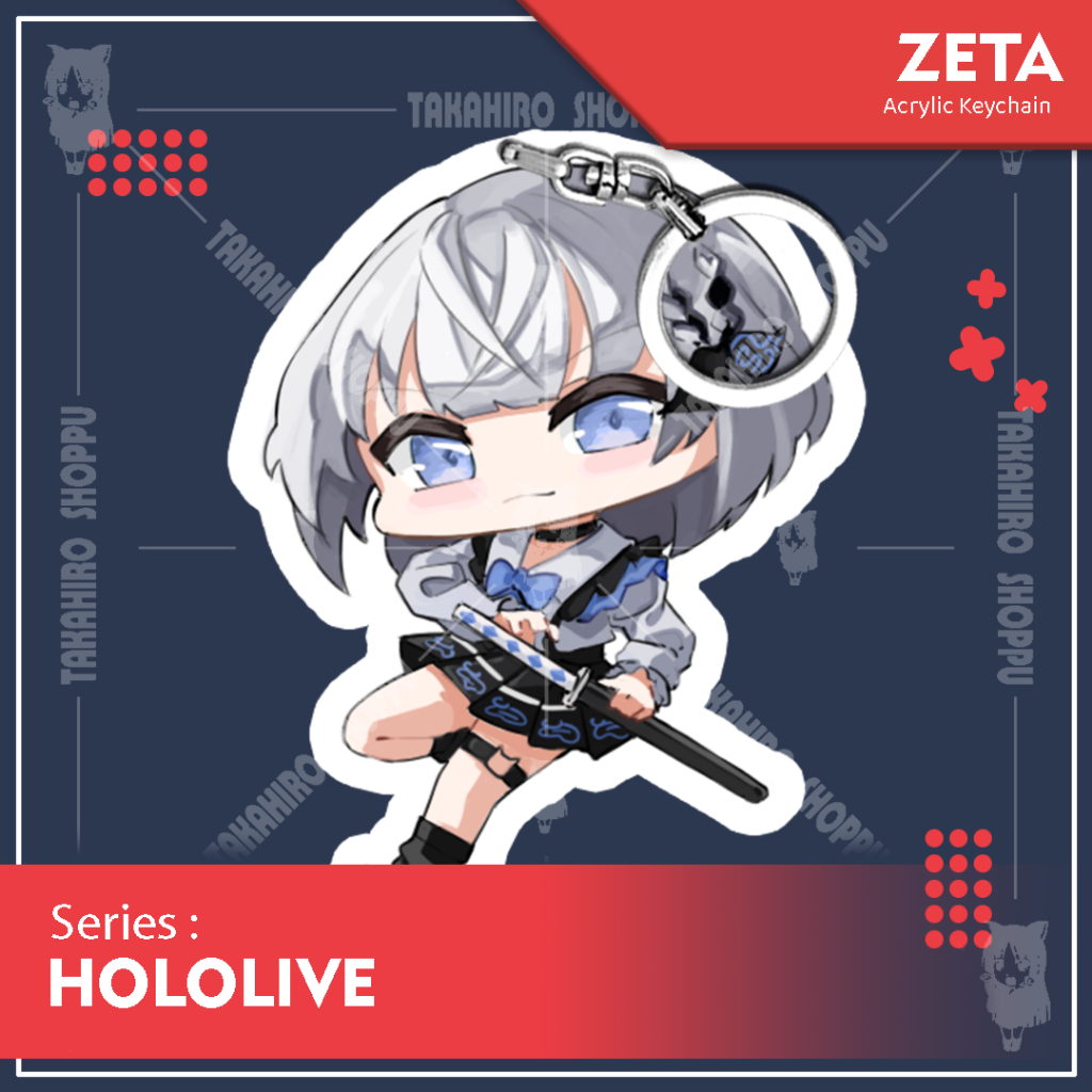 Jual Ganci / Gantungan Kunci / Keychain Akrilik Hololive ZETA CHIBI ...