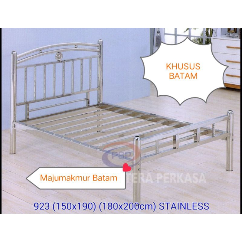 Jual RANGKA RANJANG KASUR BAHAN STAINLESS 923# KHUSUS BATAM | Shopee ...