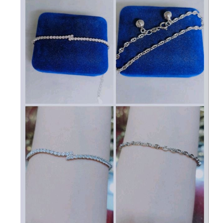 Jual GELANG PERAK ASLI 925 LAPIS MAS PUTIH(BISA JUAL KEMBALI) | Shopee ...