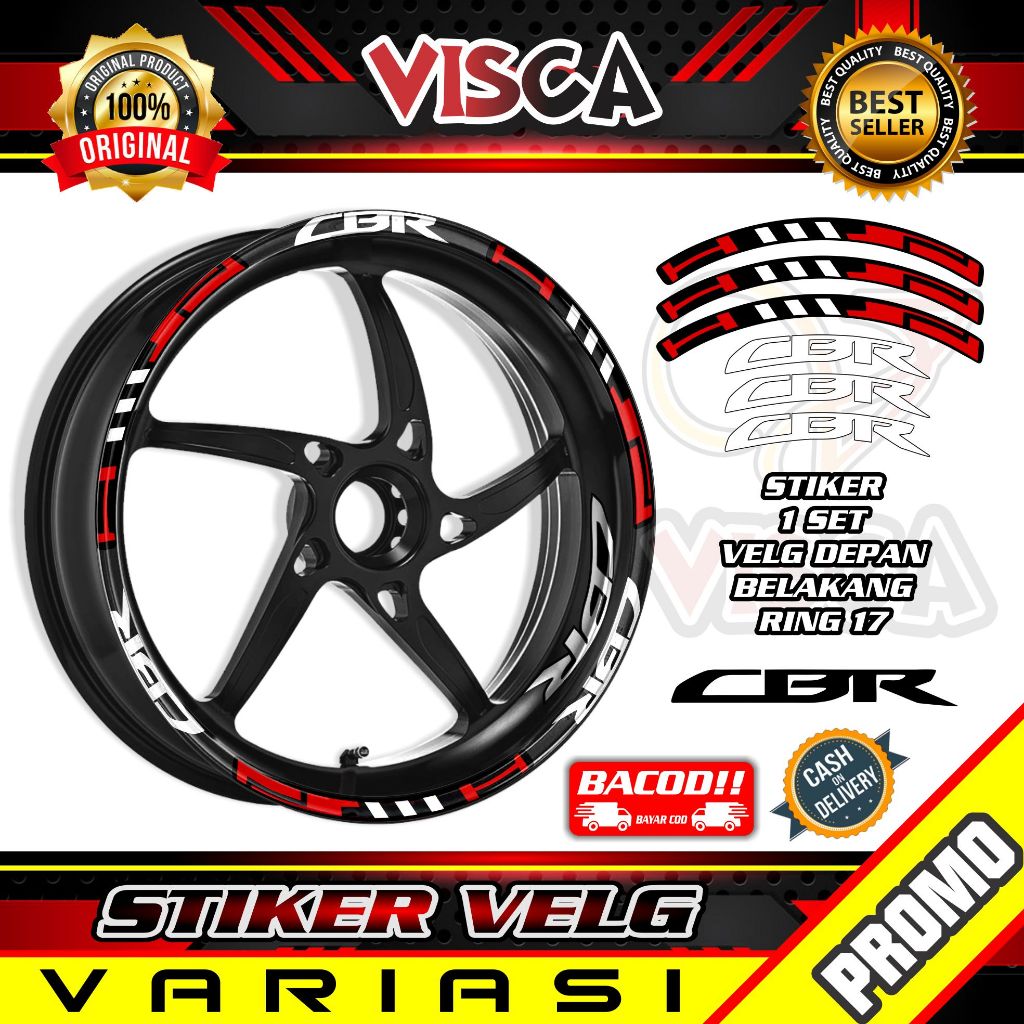 Jual Stiker Velg List Velg Motor Stiker Velg Sticker Velg CBR List ...