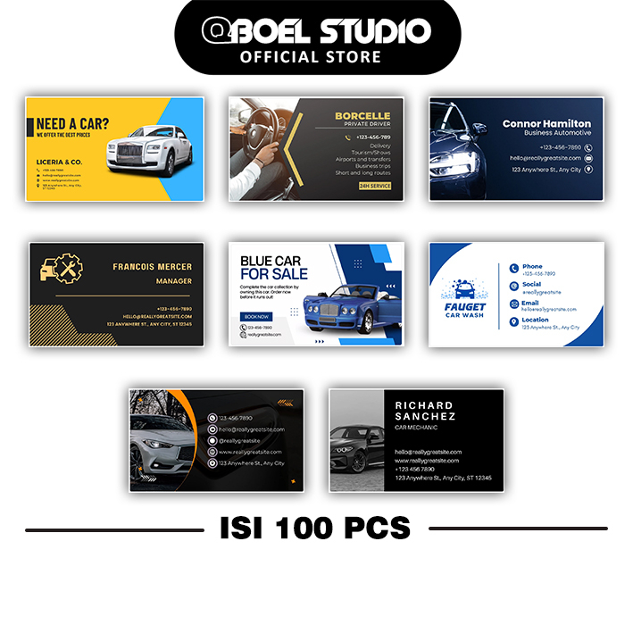 Jual CETAK KARTU NAMA TEMA BENGKEL / CUCI MOBIL / RENTAL / DLL | Shopee ...