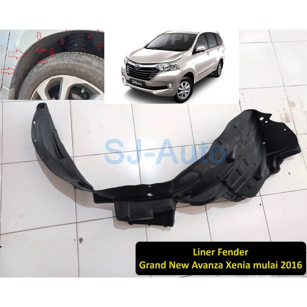 Jual Liner Fender Inner Fender Grand New Avanza 2016-2021 | Shopee ...