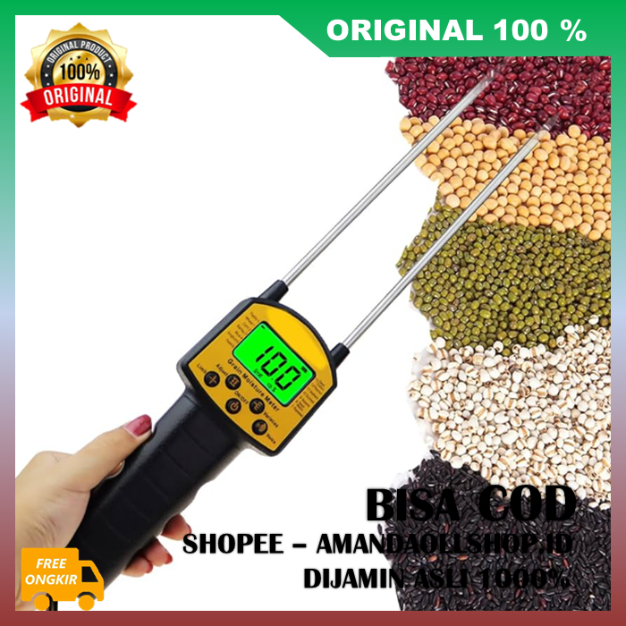 Jual Digital Grain Moisture Meter Alat Pengukur Kadar Air Biji Bijian ...