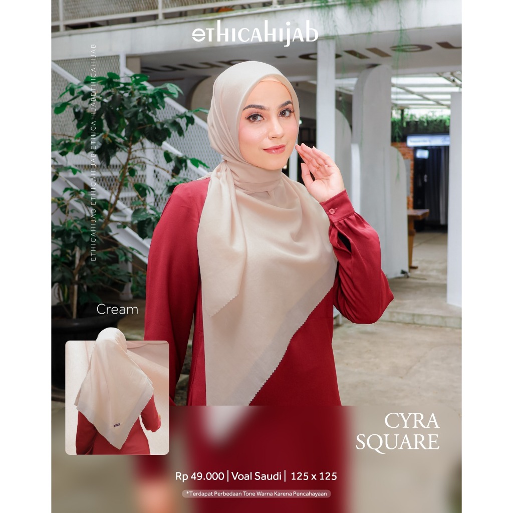 Jual ETHICA HIJAB CYRA SQUARE BLACK CYRA SQUARE BROWN CYRA SQUARE CAMEL ...