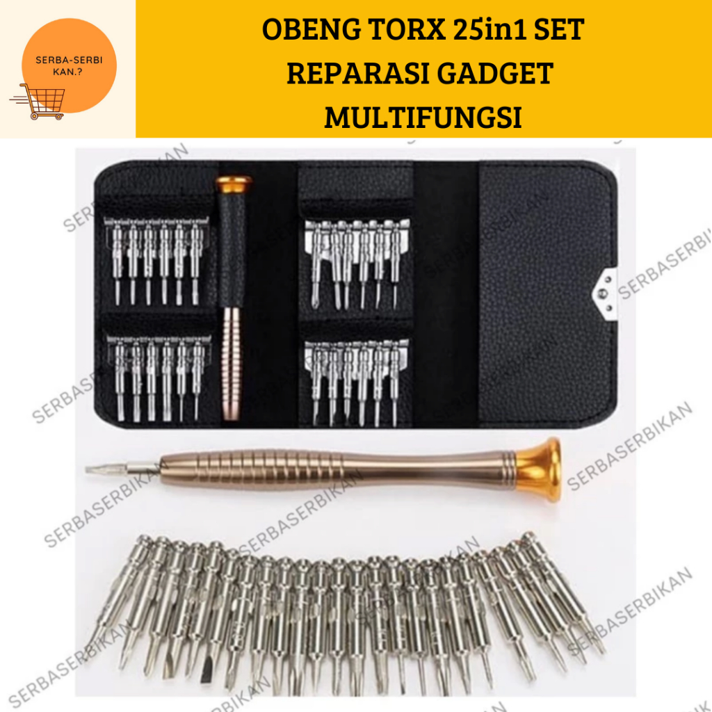 Jual OBENG TORX 25 in 1 SET REPARASI JAM HANDPHONE LAPTOP KAMERA KACAMATA | Shopee Indonesia