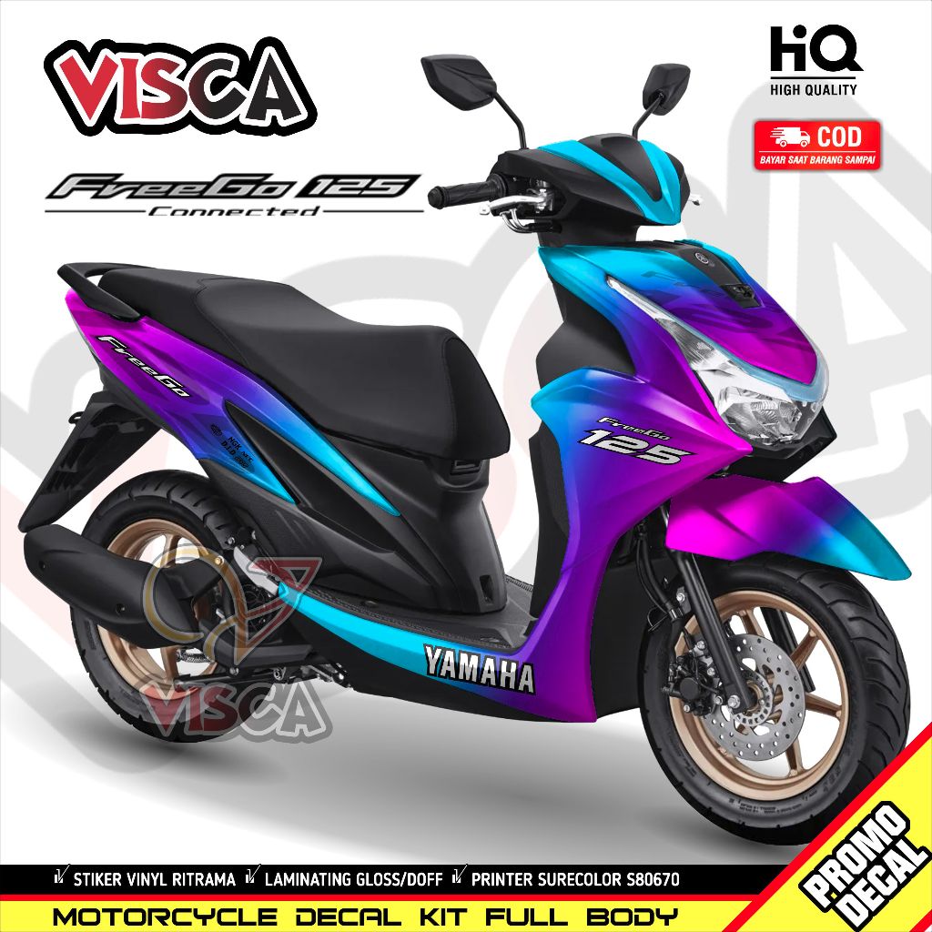 Jual Decal Freego 2023 New Full Body Stiker Yamaha Freego Connected ...