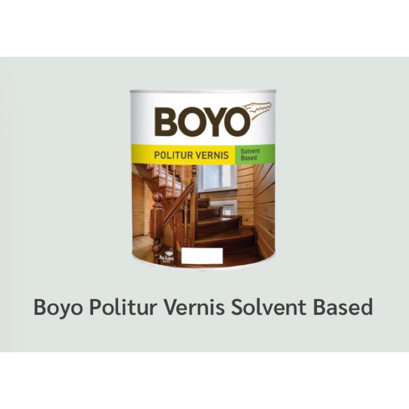 Jual POLITUR VERNIS BOYO SOLVENT BASED 0,5 LITER | Shopee Indonesia