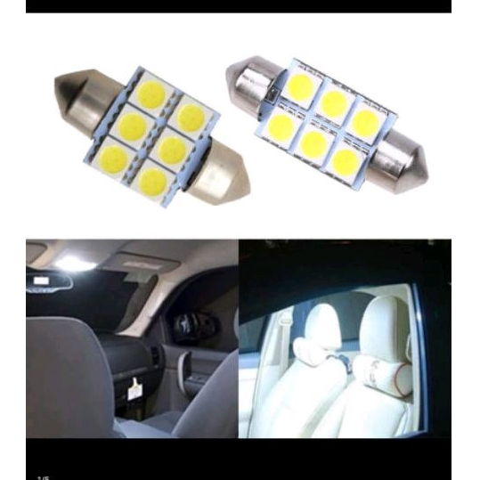 Jual Lampu Led Kabin Plafon Tabung 12V Atap Mobil 6 Titik Mata Asli ...