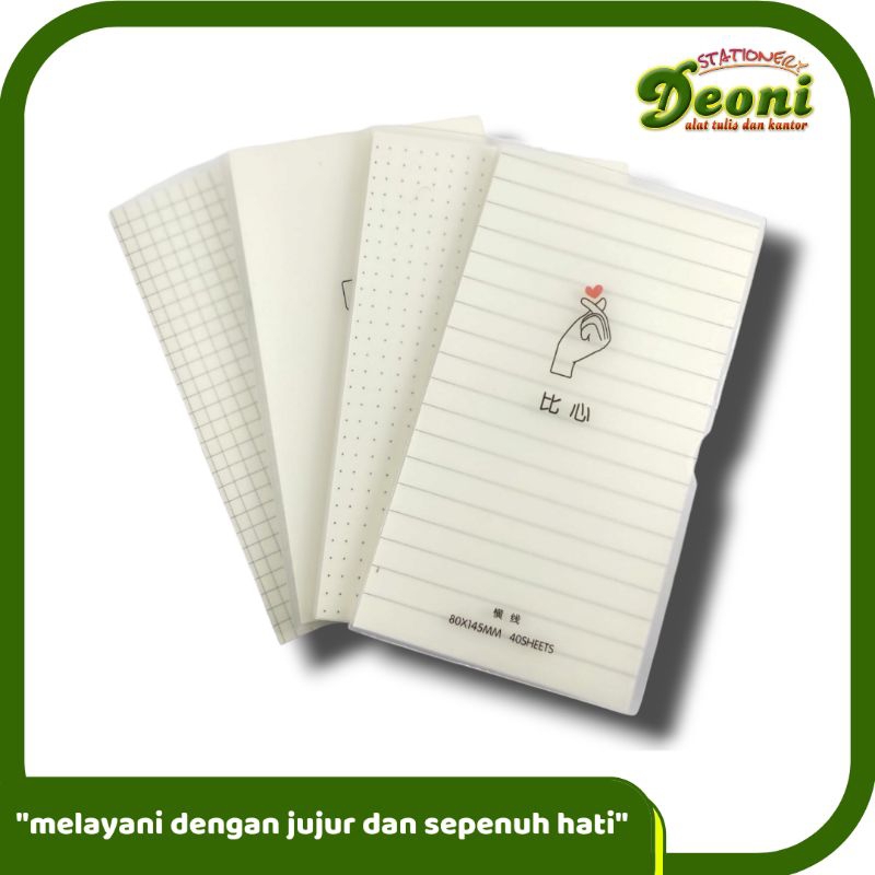 Jual Memo Sticky Note Bergaris Kotak Polkadot Polos 83x148 2045 ...