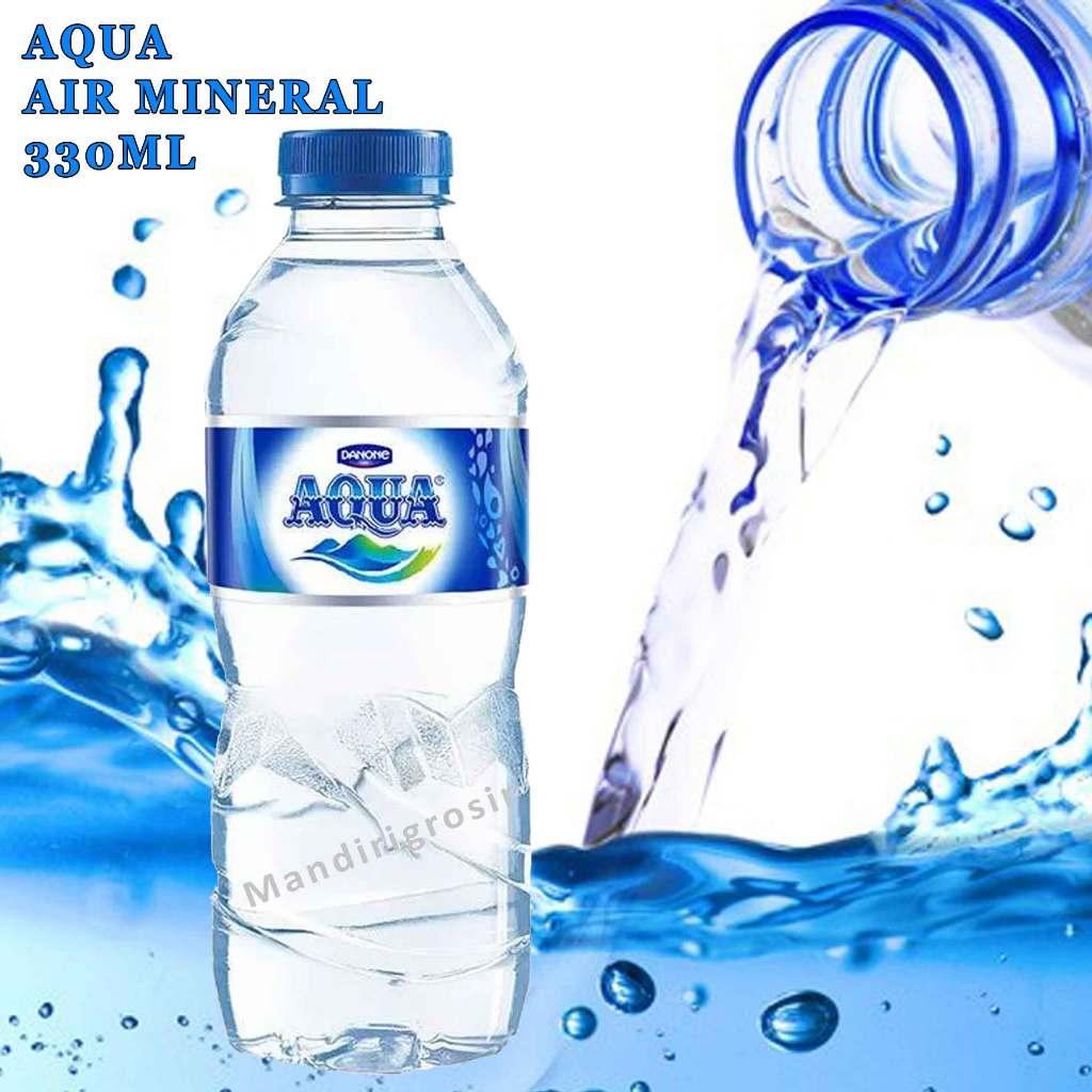 Jual Air Mineral * Aqua * Minuman Kemasan Botol * Air Putih * 330ml ...