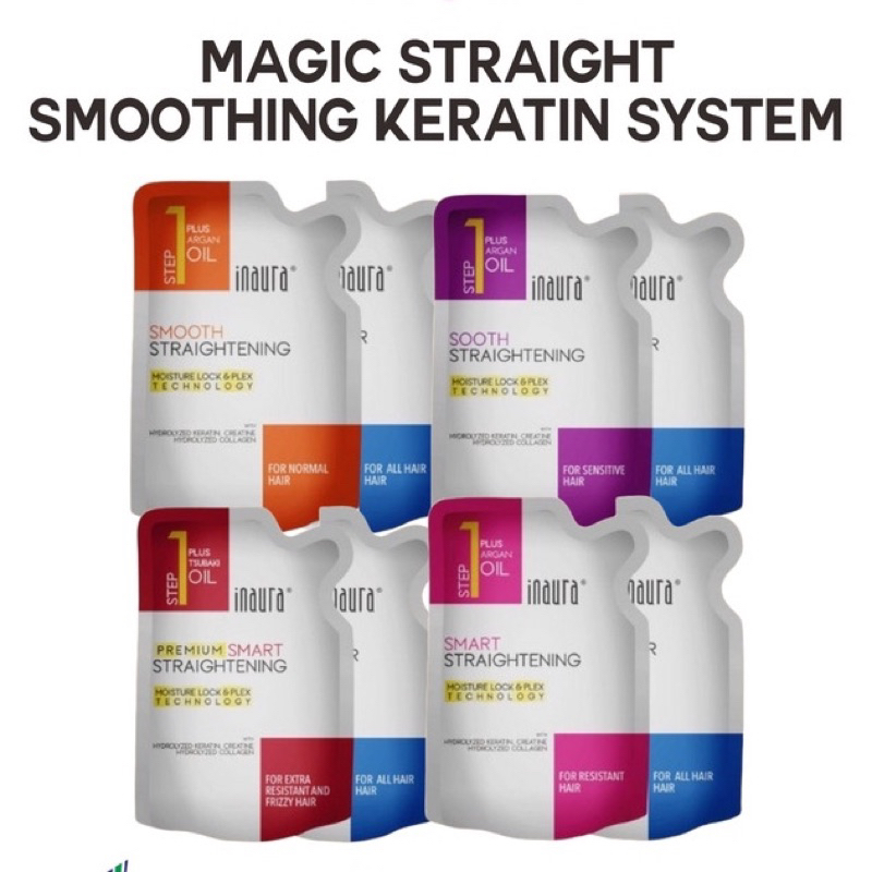 Jual INAURA MAGIC STRAIGHT SMOOTING KERATIN SYSTEM | Shopee Indonesia