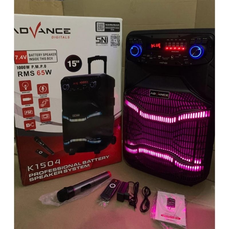Jual Speaker Advance K1204 K1504 PORTABLE BLUETOOTH SUARA SUPER MANTAP BERGARANSI | Shopee Indonesia