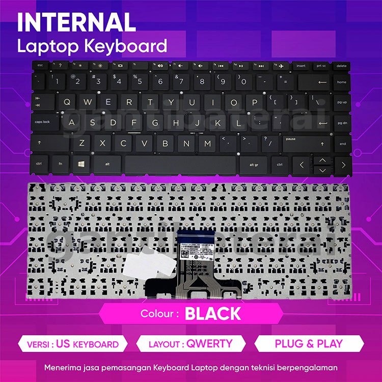 Jual Keyboard Laptop HP 14-CK 14-CD 14-CE 14-CM 14-BD 14-DQ | Shopee ...