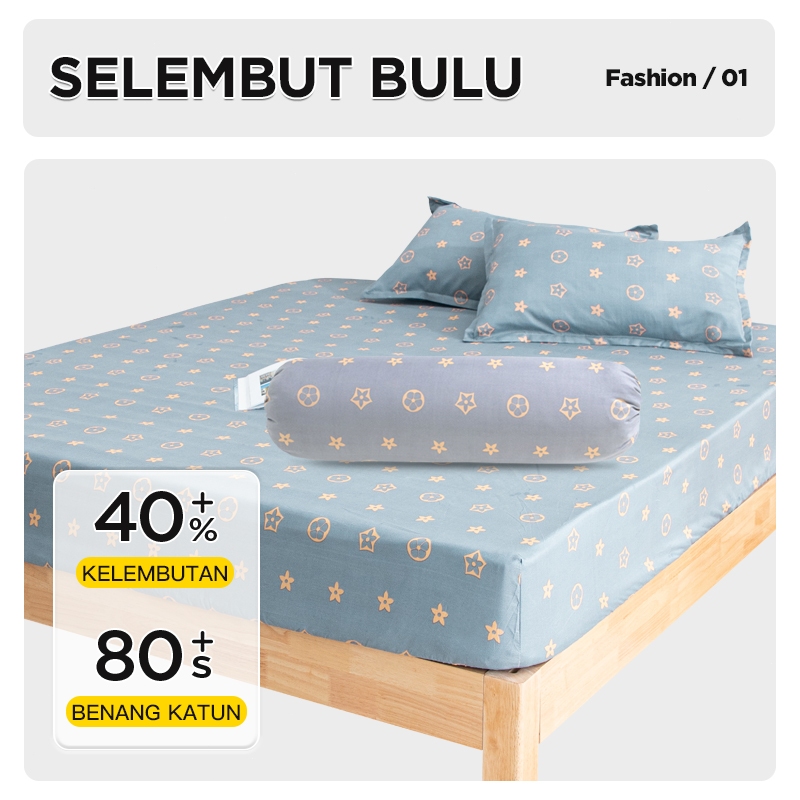 Jual Orange Sprei Set murah 120X200 160X200 180X200 Tinggi Sprei 25cm ...