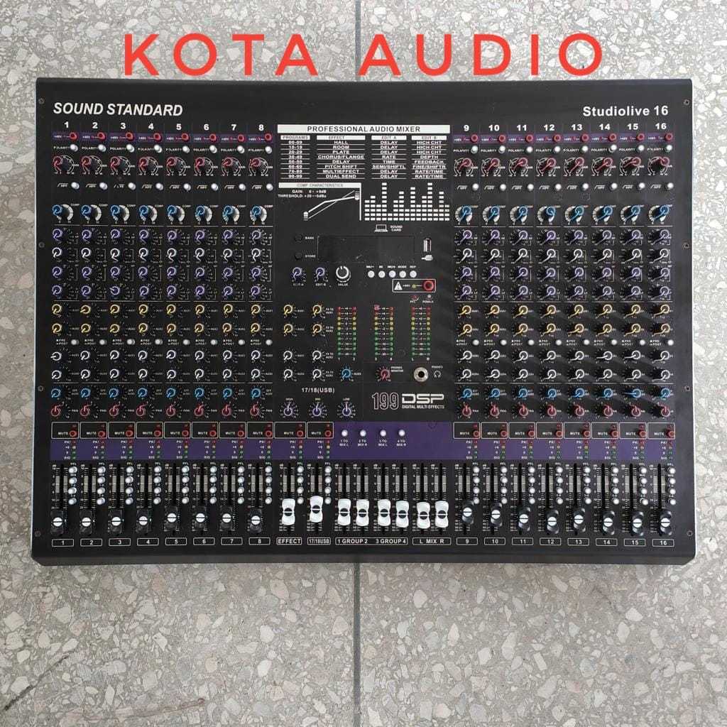 Jual MIXER AUDIO SOUND STANDARD STUDIOLIVE 16 BLUETOOTH USB MP3 ...