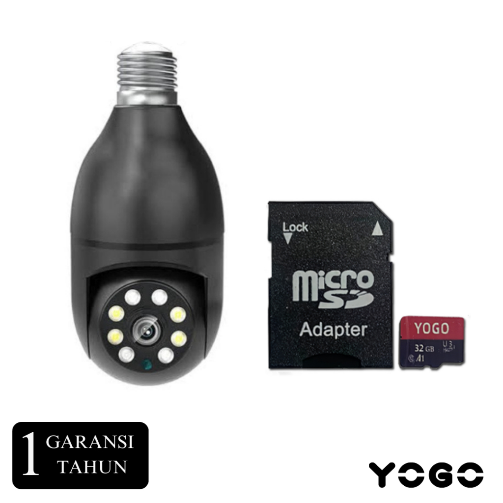Jual YOGO Original COD BUNDLE IP CAMERA CCTV BOHLAM V380 / V380PRO 8MP ...
