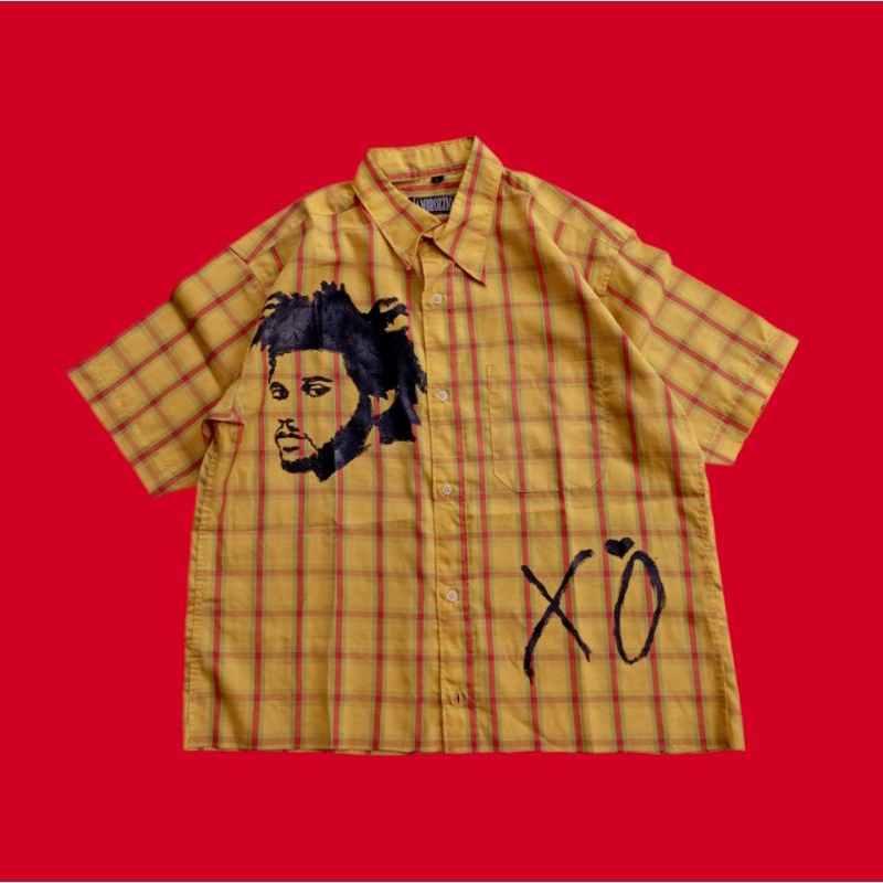 Jual Reworked crop boxy shirt "the weeknd | Shopee Indonesia