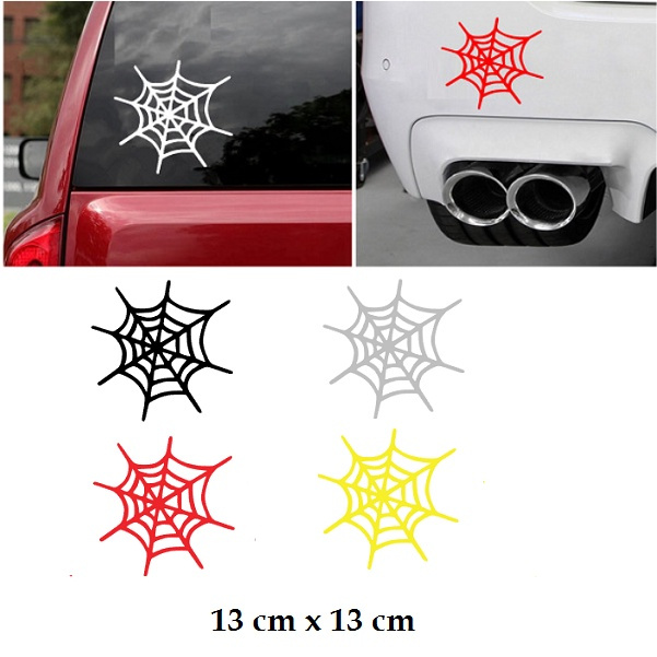 Jual Stiker Lucu Unik Kaca Body Mobil Cutting Sticker Jaring Laba-Laba ...