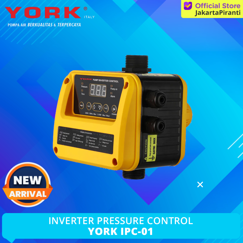 Jual Automatic Inverter Pressure Control Otomatis Pompa Dorong York IPC-01 | Shopee Indonesia