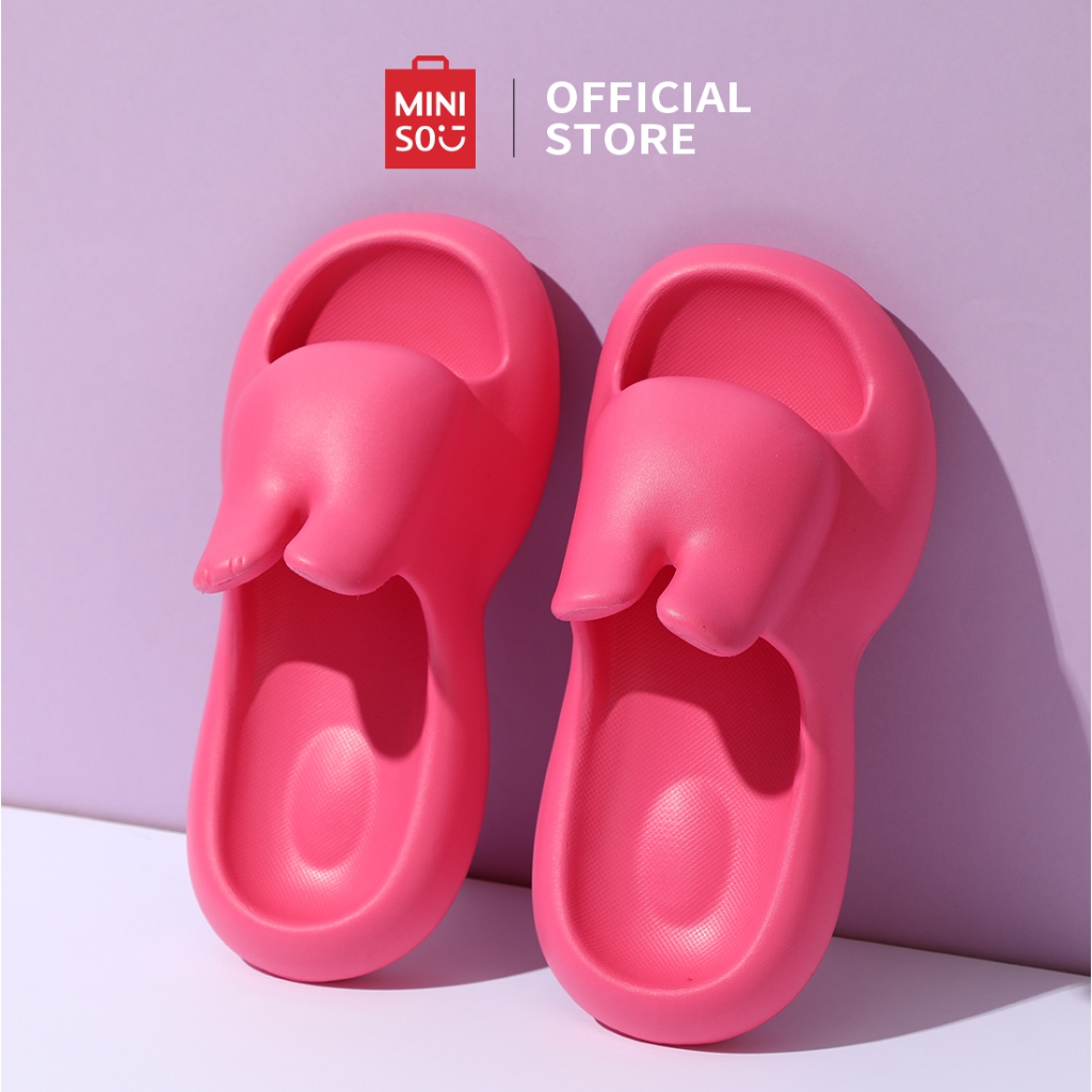 Jual MINISO Sandal Wanita Barbie Pink Women's Slippers Kelinci Mode EVA ...