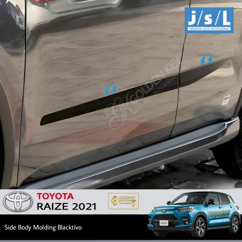 Jual JSL List Body Raize 2021 Side Body Molding Blacktivo | Shopee ...