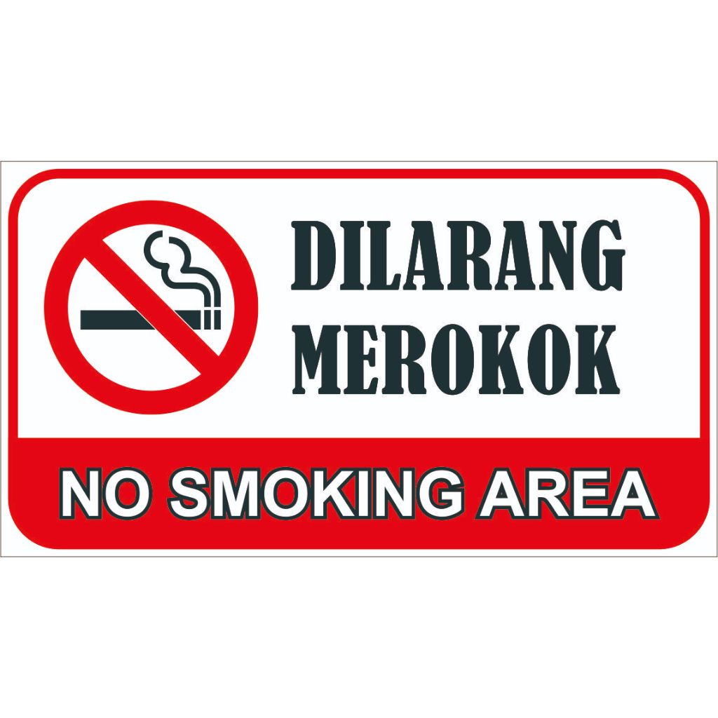 Jual stiker dilarang merokok / Stiker No smoking area | Shopee Indonesia