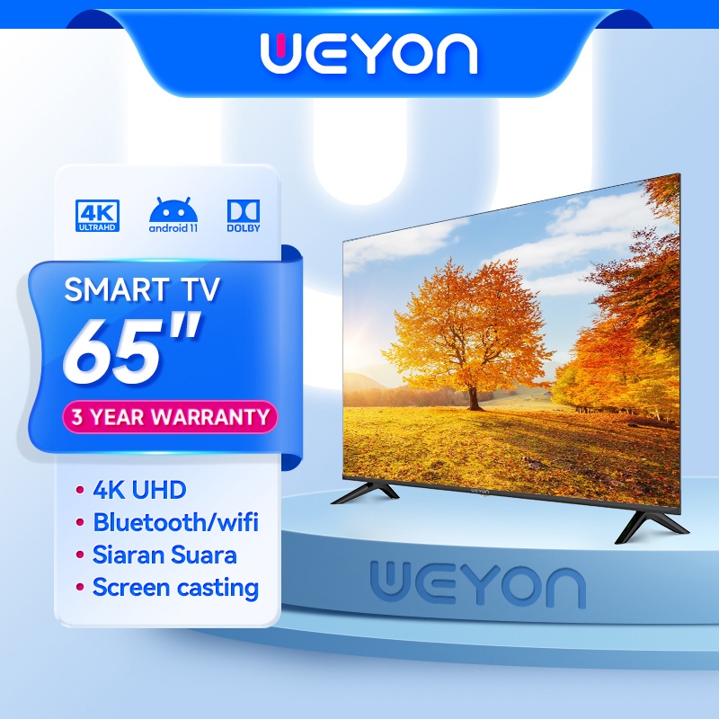 Jual Weyon TV LED 65 Inch Smart TV 4K UHD Televisi LED-Voice Control ...