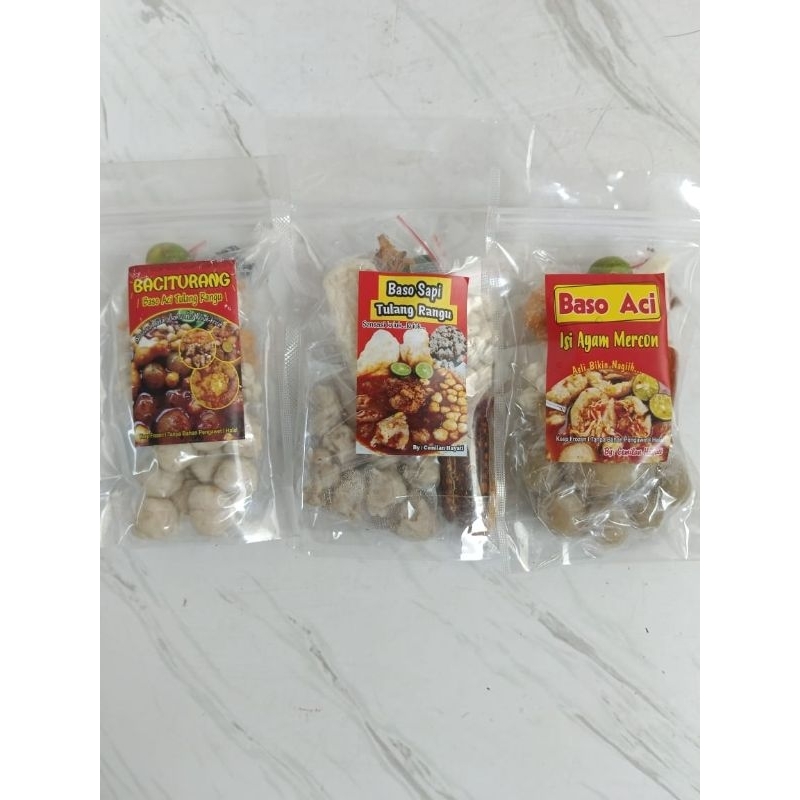 Jual baso aci isi ayam mercon/bakso aci ayam mercon | Shopee Indonesia