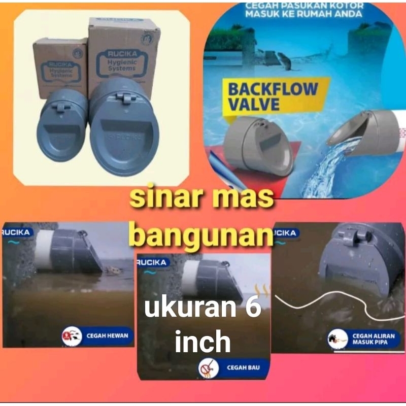 Jual Back flow Valve rucika 6 inch,fiting katub searah rucika 6 ...